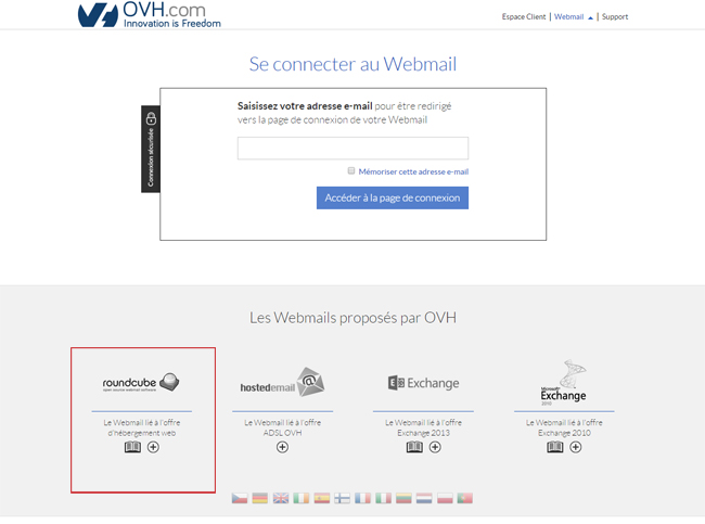 Consulter sa boite mail en ligne avec votre navigateur